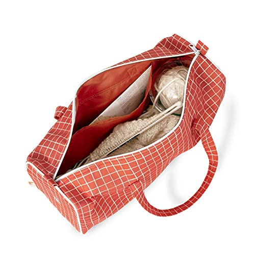 Prym Dachshund Needlework Bag & Organizer Travel Bag, Coral