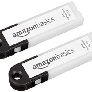 Amazon Basics 9mm (13-Point), Carbon Steel Snap Off Blades, 100/box