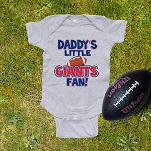 NanyCrafts' Daddy's Little Giants Fan baby bodysuit 6 Months Heather