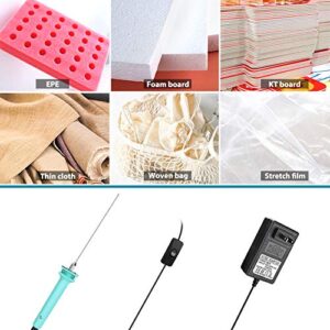 Foam Cutter, Jhua Hot Wire Knife Foam Cutter Electric Styrofoam Cutting Tool, 15W Foam Board Cutter with 4 inch Cutting Machine Pen for Styrofoam Foam Cutting, Arts, Crafts DIY