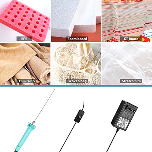 Foam Cutter, Jhua Hot Wire Knife Foam Cutter Electric Styrofoam Cutting Tool, 15W Foam Board Cutter with 4 inch Cutting Machine Pen for Styrofoam Foam Cutting, Arts, Crafts DIY