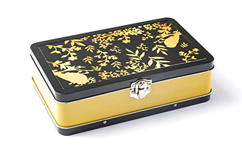 DAHO Metal Pencil Box, Gold