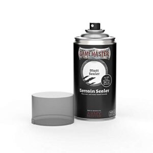 the army painter gamemaster – terrain sealer: matt sealer, (10 ounce) – matte spray paint primer with matte filler primer for crafts, dungeon dragon terrain tiles, & tabletop wargaming scenery.