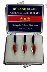 6-pack roland type replacement carbide blade set 45 + 60 deg