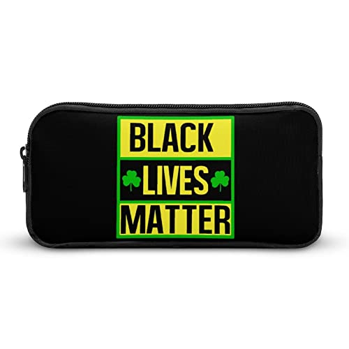 Black Lives Matter Pencil Case Stationery Pen Pouch Portable Makeup Storage Bag Organizer Gift