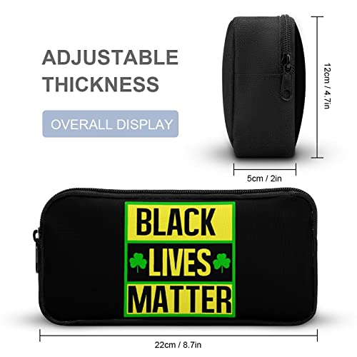 Black Lives Matter Pencil Case Stationery Pen Pouch Portable Makeup Storage Bag Organizer Gift