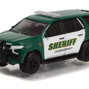 Greenlight 30381 Hot Pursuit - 2021 Chevy Tahoe Police Pursuit Vehicle (PPV) - Escambia County Sheriff, Pensacola, Florida (Hobby Exclusive) 1:64 Scale Diecast