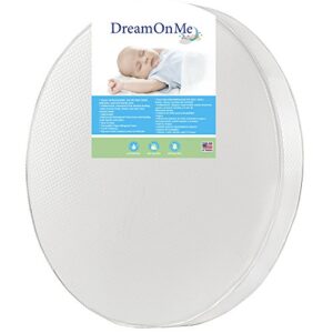 dream on me 4” round crib playmat/ideal support/easy maintenance/greenguard gold environment safe playmat