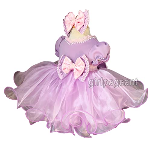 Jenniferwu G214LILAC Infant Toddler Baby Newborn Little Girl's Pageant Party Birthday Dress Size3T