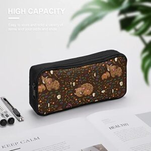 Small Woolly Mammoth Pencil Case Stationery Pen Pouch Portable Makeup Storage Bag Organizer Gift