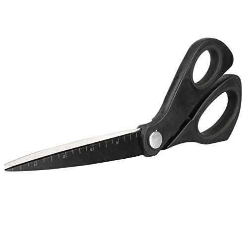 OLYMPIA TOOLS Heavy Duty Scissors Set 3PK, Multipurpose Ultra Sharp Shears, Premium Stainless Steel Blades, Ergonomic Grip Black, for Office Home School Sewing Fabric Craft Supplies