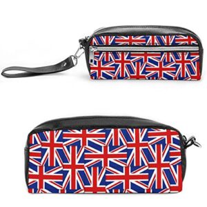 british flag pattern pen pouch makeup organizer cosmetic handbag with lanyard large capacity bag portable gift for office travel