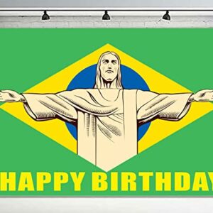 Brazil Independence Day Banner Background Patriotic Events 7th of September Theme Decor Flag for Sports Bars Party Decorations Happy Birthday Brazil Party Photo Booth Props Supplies Backdrop