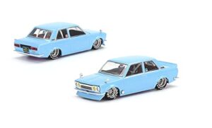 datsun 510 street tanto v1 hang hau blue designed by jun imai daniel wu x kaido house special 1/64 diecast model car by true scale miniatures khmg042