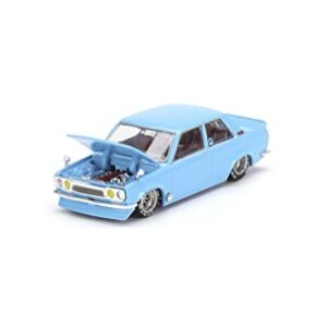 Datsun 510 Street Tanto V1 Hang Hau Blue Designed by Jun Imai Daniel Wu x Kaido House Special 1/64 Diecast Model Car by True Scale Miniatures KHMG042