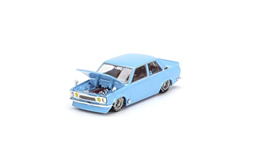 Datsun 510 Street Tanto V1 Hang Hau Blue Designed by Jun Imai Daniel Wu x Kaido House Special 1/64 Diecast Model Car by True Scale Miniatures KHMG042