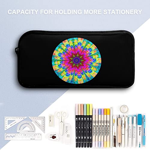 Colorful Mandala Tie Dye Pencil Case Stationery Pen Pouch Portable Makeup Storage Bag Organizer Gift