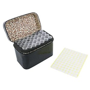 luckyhigh 84 slots diamond rhinestones storage box rhinestones painting accessory 3-layer jewelry beads case (84)