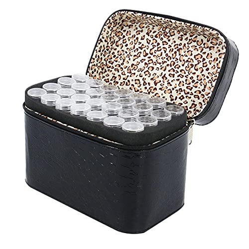 LuckyHigh 84 Slots Diamond Rhinestones Storage Box Rhinestones Painting Accessory 3-Layer Jewelry Beads Case (84)