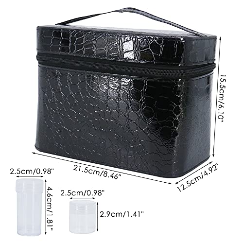 LuckyHigh 84 Slots Diamond Rhinestones Storage Box Rhinestones Painting Accessory 3-Layer Jewelry Beads Case (84)