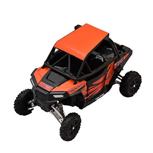 Newray Polaris RZR XP 1000 Bike ATV Dirt Rider 1/18 Scale Pre-Built Model Vehicle Orange