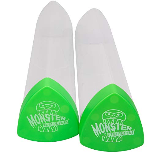 Monster Protectors Playmat Tube Prism-Shaped Play Mat Tube (Green)- Won't Roll Off Surface and Easy in and Out Design 2-Pack