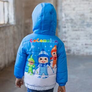 CoComelon JJ Cody Nico Baby Boys Zip Up Fashion Puffer Jacket Blue 24 Months