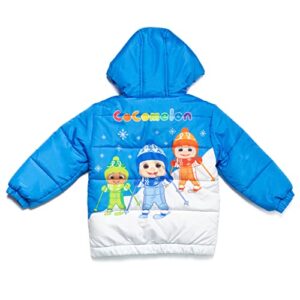 CoComelon JJ Cody Nico Baby Boys Zip Up Fashion Puffer Jacket Blue 24 Months