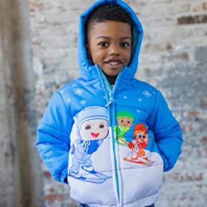 CoComelon JJ Cody Nico Baby Boys Zip Up Fashion Puffer Jacket Blue 24 Months