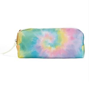 pencil pouch pencil case pencil bag pen case pouch box organizer for teen girls boys school students women waterproof zipper pouch for office supplies makeup, boho tie dye art tie dye party supplies