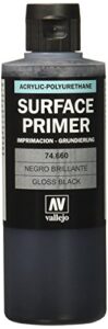 vallejo gloss black primer 200ml paint