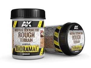 ak interactive diorama effects 8025 rough neutral texture 250ml