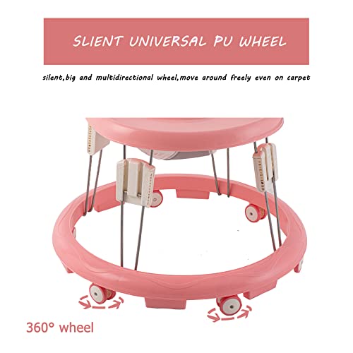 Foldable Baby Walker , The Oldschool Round Shape Baby Walker, Suitable for All terrains, Babies (6-18 Months)