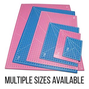 US Art Supply 9" x 12" Pink/Blue Professional Self Healing 5-Ply Double Sided Durable Non-Slip Cutting Mat Great for Scrapbooking, Quilting, Sewing and all Arts & Crafts Projects