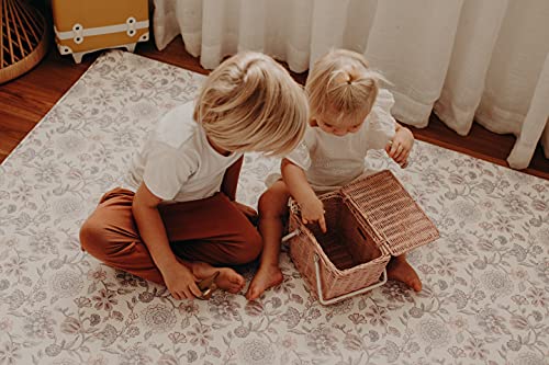 Frankie Lane Non-Toxic Baby Play Mat, 6.5ft x 4.5ft Reversible Waterproof Foam Tummy Time Mat, Baby Activity Mat. Playmat for Babies and Toddlers. SOFT Extra Large Non Slip Baby Floor Mat Foam Playmat