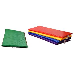 children’s factory-cf350-034 , rainbow rest mats, set – 5, nap mats for homeschool/preschool, napping floor mats for kids & toddlers, daycare furniture