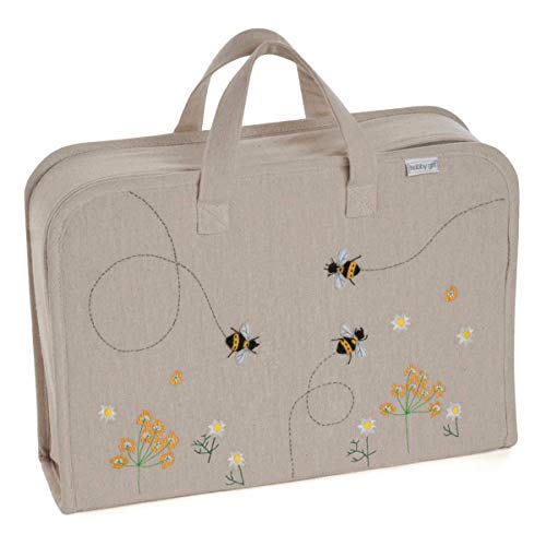 Project Case - Appliqué Linen Bee - Large - HobbyGift