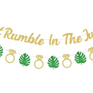 Last Rumble In The Jungle Banner Palm Leaf Garland Jungle Safari Bachelorette Party Decorations Animal Leopard Print Bridal Shower Party Supplies