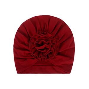 Newborn Baby Cotton Cloth Turban Toddler Rabbit Hospital Hat Ear Hat Kids Set Baby Cap (MN102)