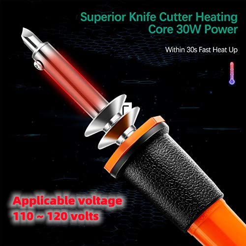 22 Pieces Electric Hot Knife Cutter Tool Kit Include Heat Cutter Multipurpose Stencil Cutter, 16 Blades, 4 Blade Holders, Metal Stand Hot Carving Knife for Soft Thin Plastic Cloth Stencil