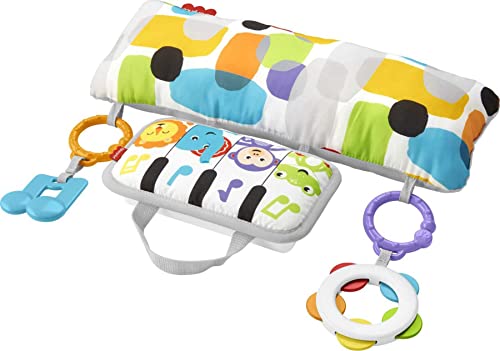 Fisher-Price Activity City Gym To Jumbo Playmat, Infant To Toddler Activity Gym with Music, Lights, Vehicle Toys and Extra-Large Playmat