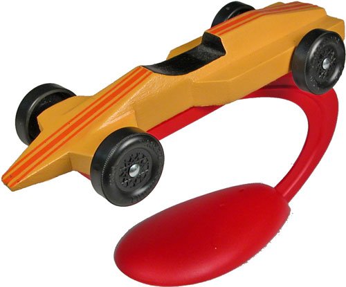 Display/Paint Stand Compatible with Pinewood Derby Cars