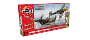 airfix 1:72 supermarine spitfire mk1a/messerschmitt bf109e-4 gift set (a50135)