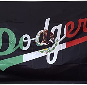 Bayyon Los Doyers Mexico Flag 3x5ft Black Banner