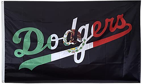 Bayyon Los Doyers Mexico Flag 3x5ft Black Banner