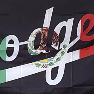 Bayyon Los Doyers Mexico Flag 3x5ft Black Banner