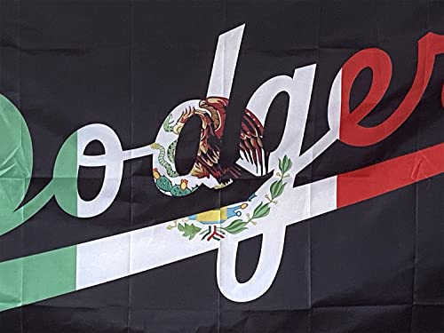 Bayyon Los Doyers Mexico Flag 3x5ft Black Banner