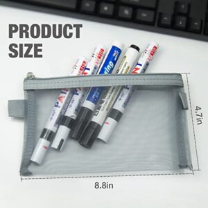 KONOKANOR 3 Pieces Pencil Case Set, Zipper Clear Pouch Big Capacity Pencil Bag Multipurpose Cosmetic Travel Carry Portable Bags