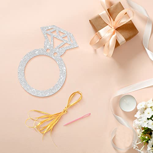 T-minimalist He Put a Ring On It Banner, Wedding Theme Party Decorations, Engagement / Bachelorette Bridal Shower Sign Decors Supplies, 6.3 Feet