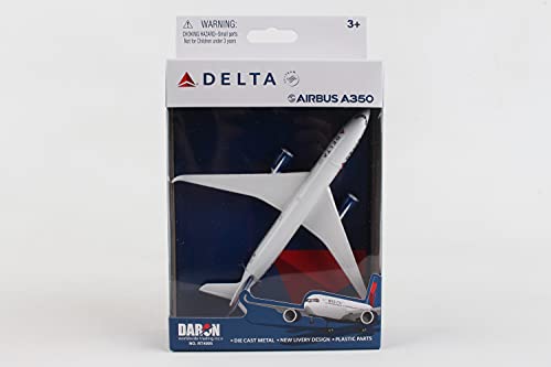 Daron Worldwide Trading Delta A350 Single Plane Airline Single Plane, White